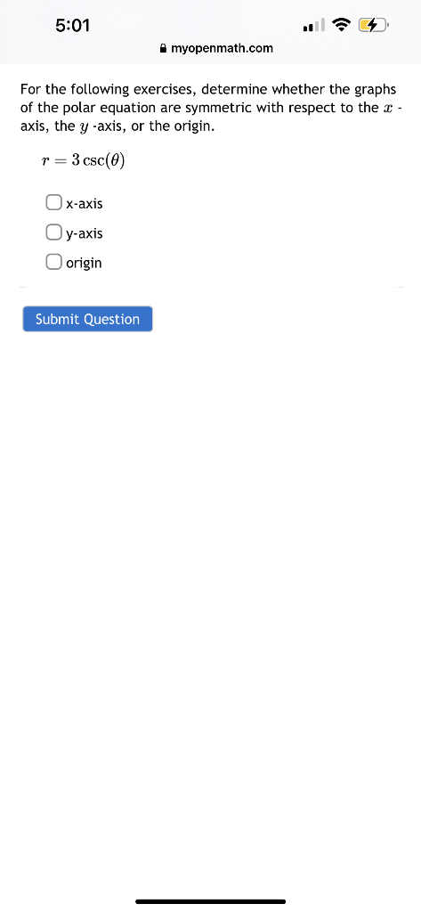 Solved For the following exercises, determine whether the | Chegg.com