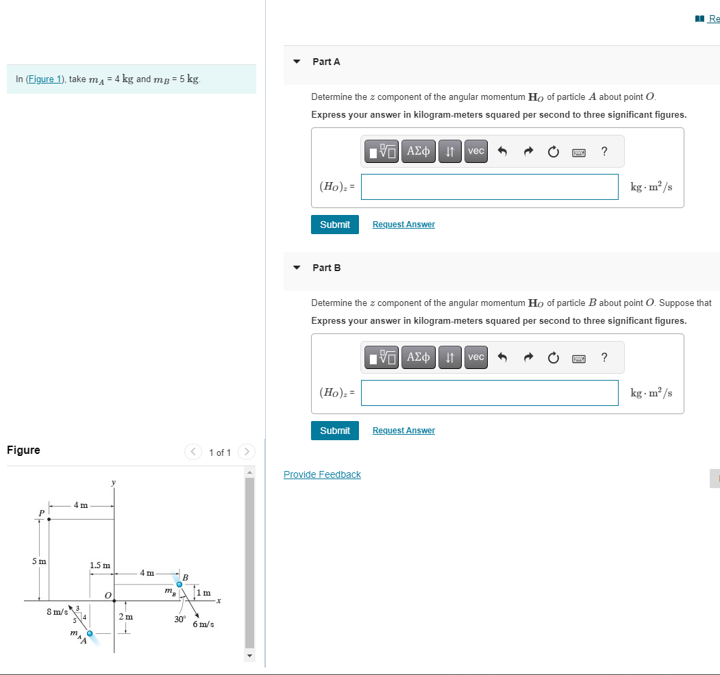 Solved In (Figure 1), take mA=4 kg and mB=5 kg. Determine | Chegg.com