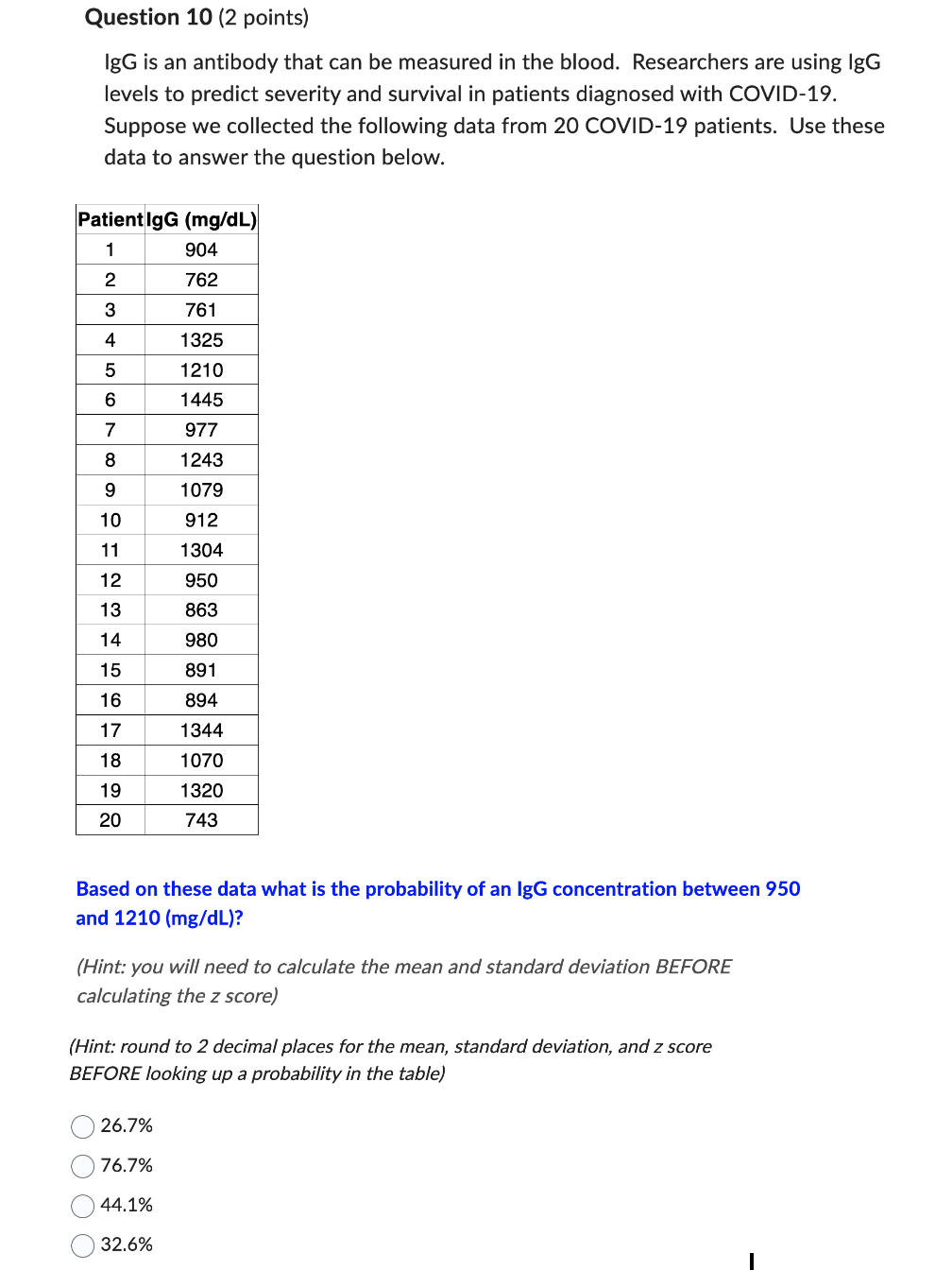 Solved Question 10 (2 points) IgG is an antibody that can be | Chegg.com