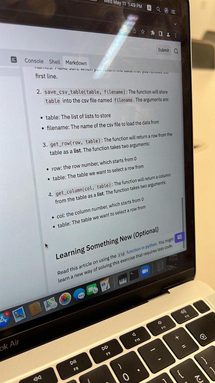 Solved © 74% Wed May 11 1:49 PM А а = O Submit Console Shell | Chegg.com
