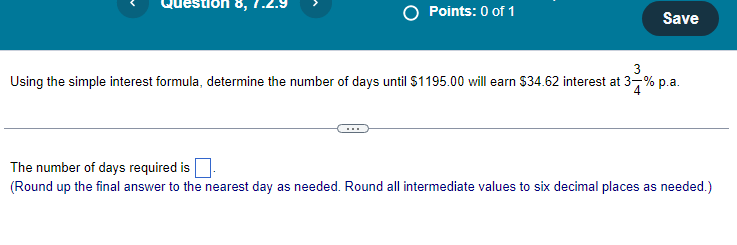 Solved Using the simple interest formula, determine the | Chegg.com
