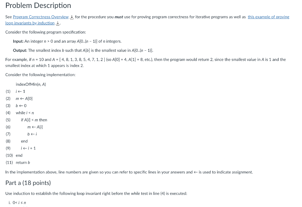 Solved See Program Correctness Overview ↓ For The Procedure 