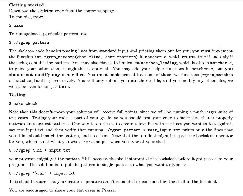 Solved Restricted grep (rgrep) grep is a UNIX utility that | Chegg.com