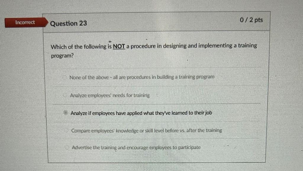 Solved Which of the following is NOT a procedure in | Chegg.com