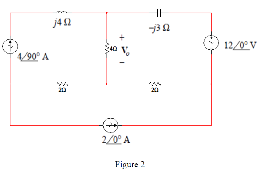 Solved Using mesh analysis determine the voltage Vo for the | Chegg.com