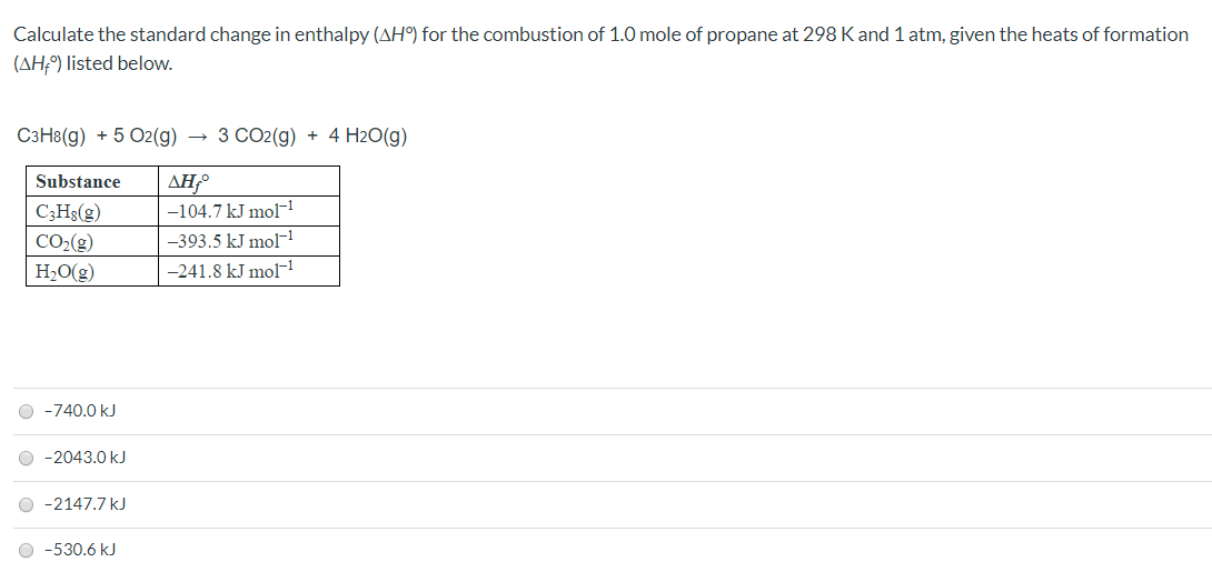 Solved Calculate the standard change in enthalpy (AHº) for | Chegg.com