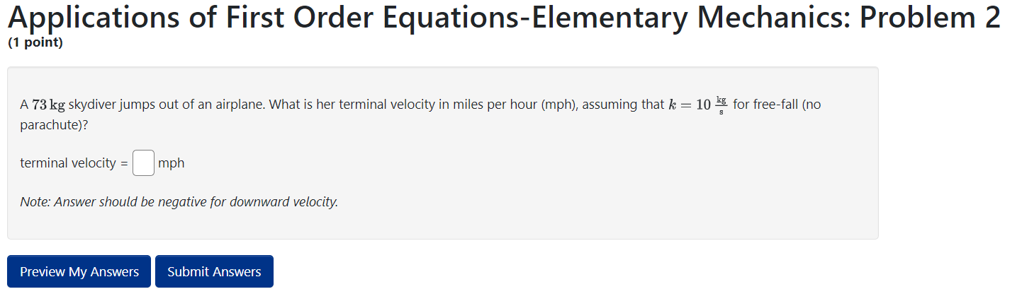 Solved Applications of First Order Equations-Elementary | Chegg.com
