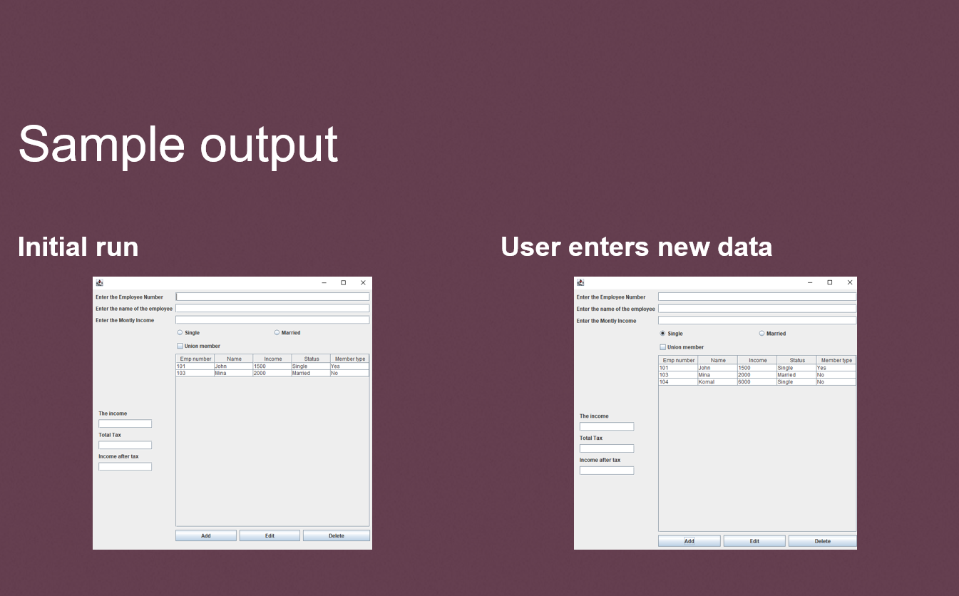 Solved program in java using intellij and xampp all the | Chegg.com