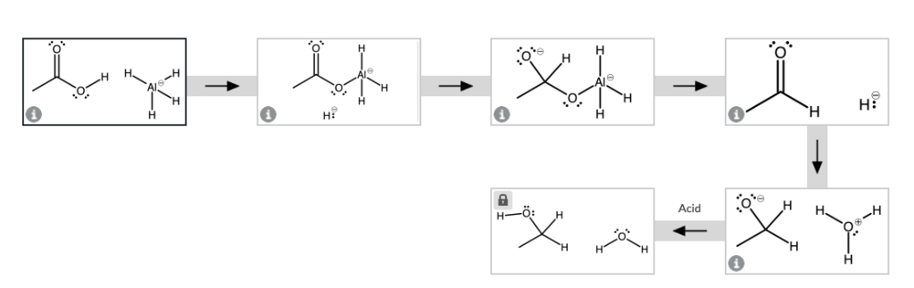 Solved Draw a mechanism for the reduction of the carboxylic | Chegg.com