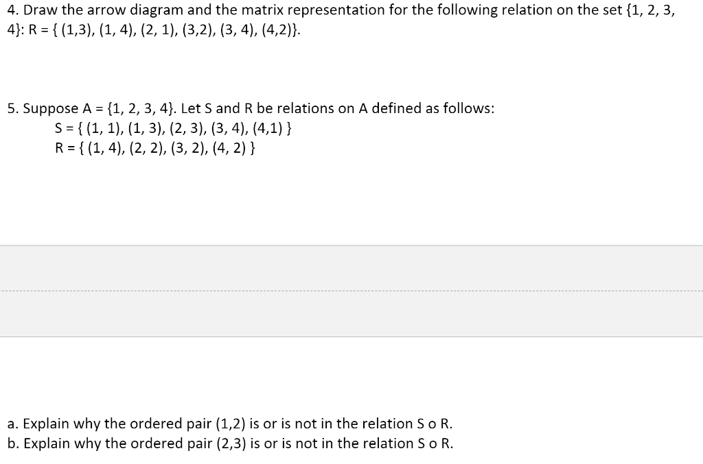 Solved 4. Draw the arrow diagram and the matrix | Chegg.com