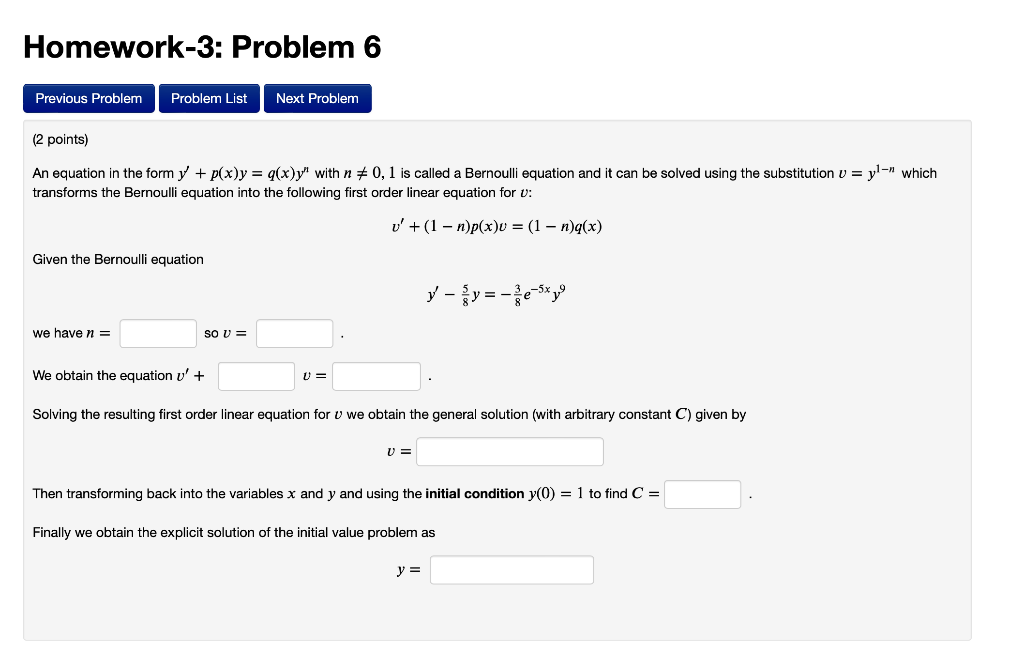 Solved Homework-3: Problem 6 Previous Problem Problem List | Chegg.com