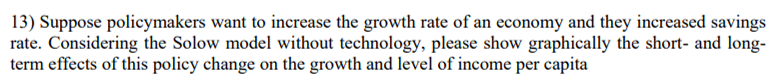 Solved Suppose policymakers want to increase the growth rate | Chegg.com