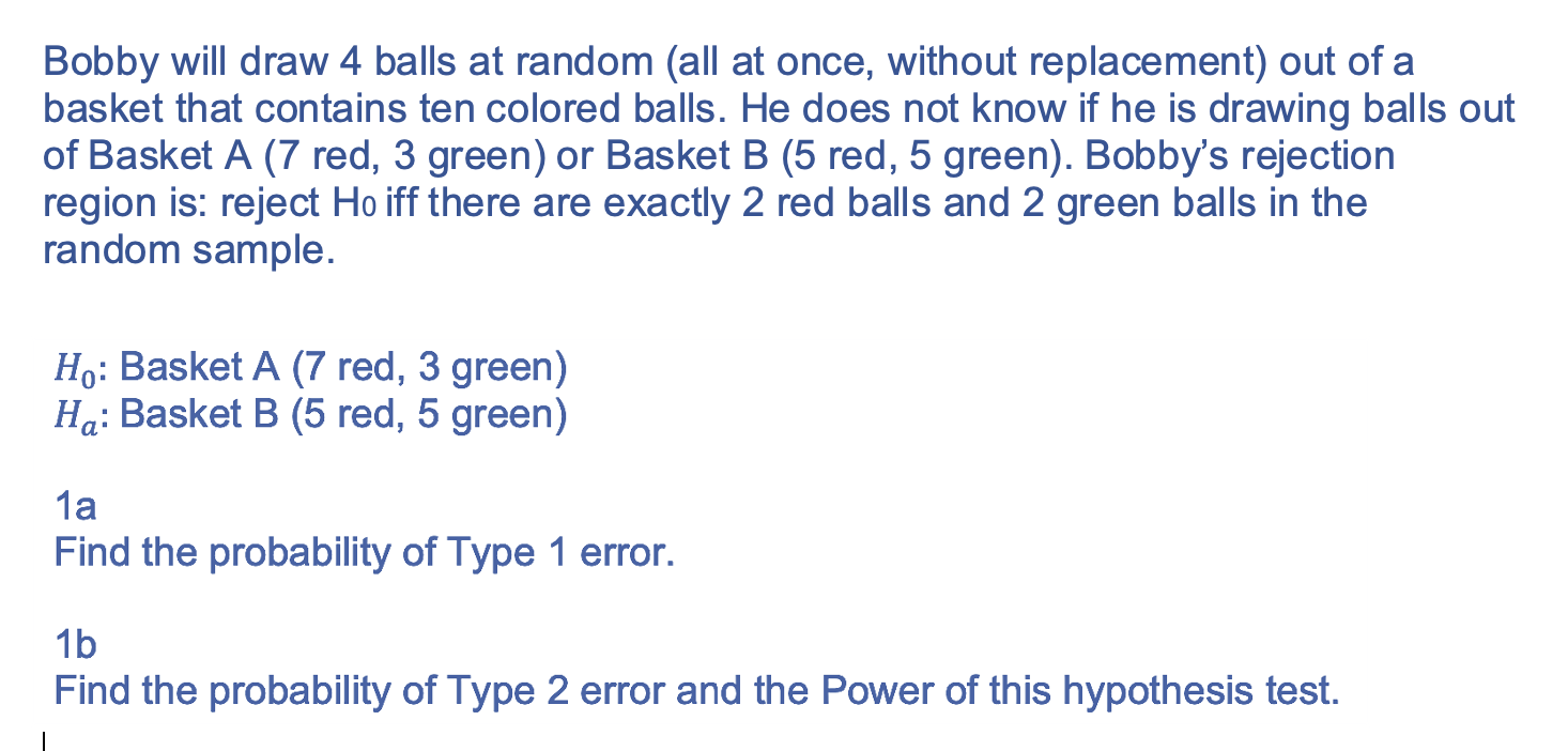 Solved Bobby will draw 4 balls at random (all at once, | Chegg.com