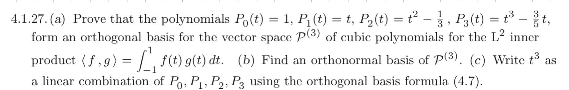 Solved 4.1.27. (a) Prove that the polynomials | Chegg.com