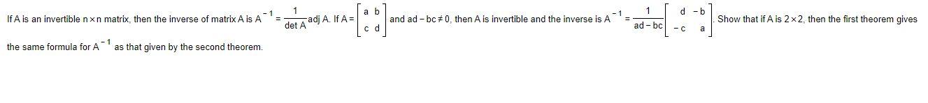 Solved If A is an invertible nxn matrix, then the inverse of | Chegg.com