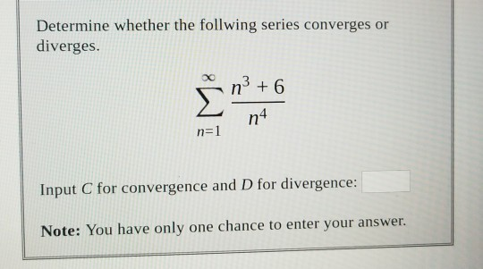 Solved If the following series converges, compute its sum. | Chegg.com