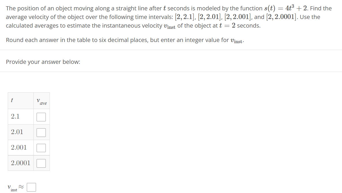 Solved The position of an object moving along a straight | Chegg.com