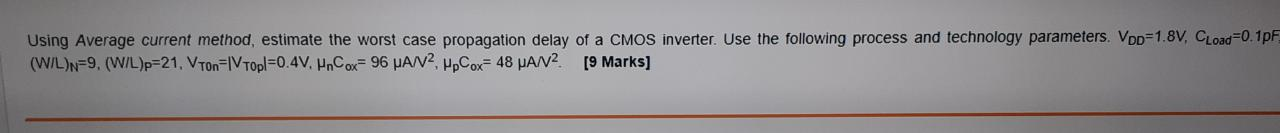 Solved Using Average current method, estimate the worst case | Chegg.com