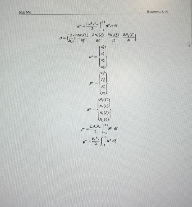 Solved Homework # 6 ME 661 1. Consider a one-dimensional 3"d | Chegg.com