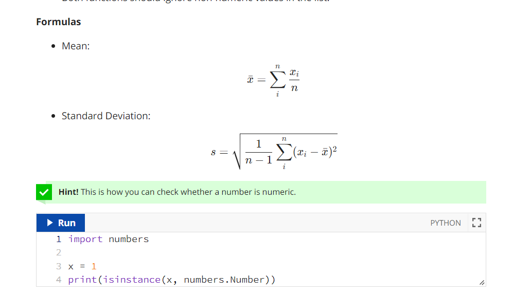 Solved Smart stats Write a module called stats that contains | Chegg.com