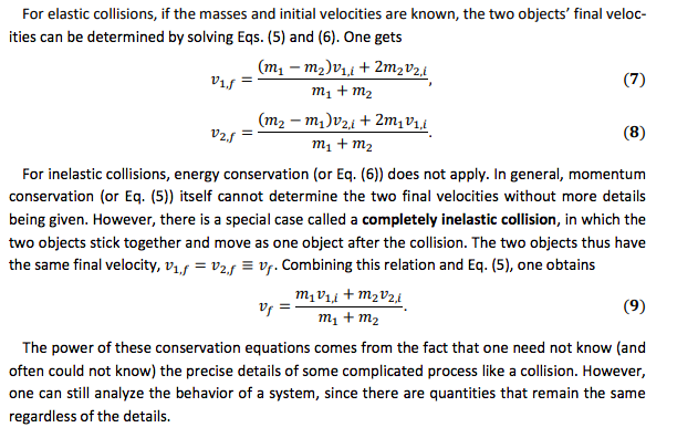Solved For elastic collisions, if the masses and initial | Chegg.com