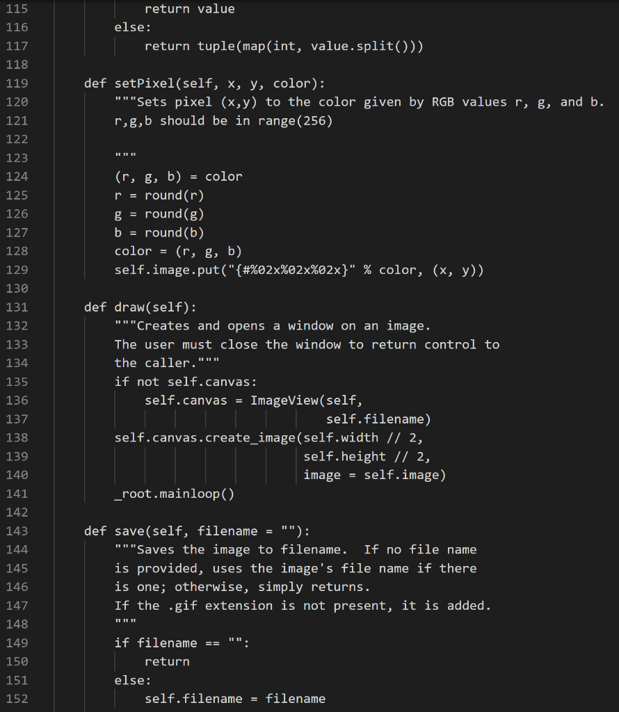 The edge-detection function (detectEdges) | Chegg.com