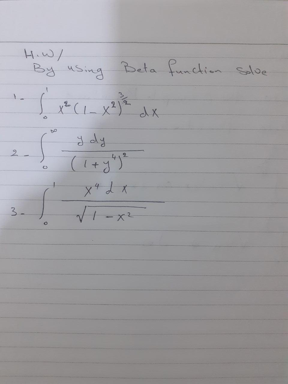 Solved How/ By using Beta function solve X² (I-X mlar dx 2 2 | Chegg.com