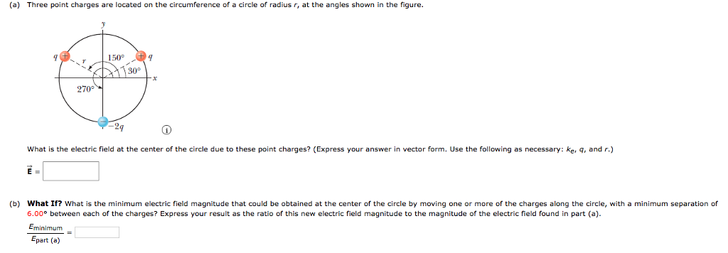 Solved (a) Three point charges are located on the | Chegg.com
