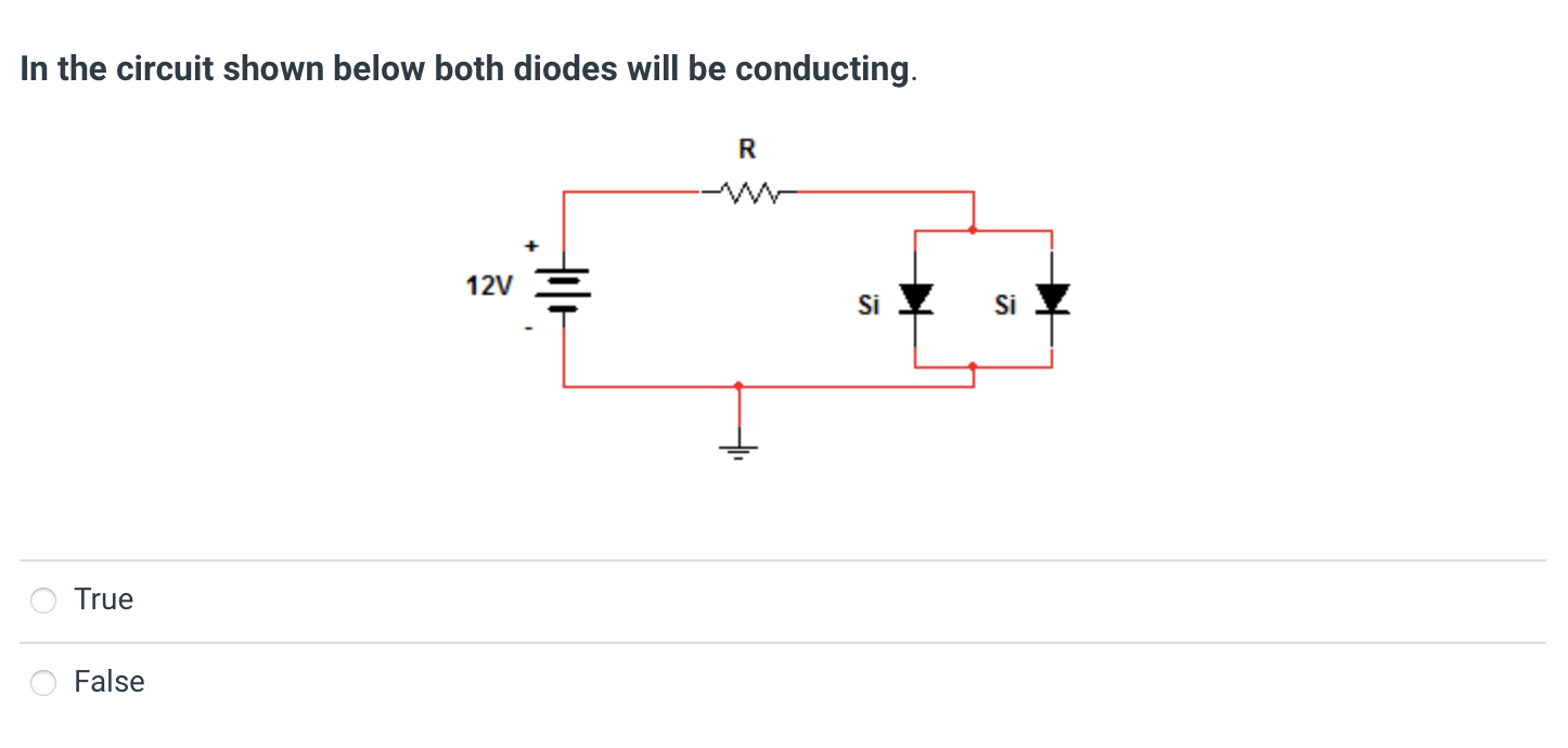 Solved In the circuit shown below both diodes will be | Chegg.com