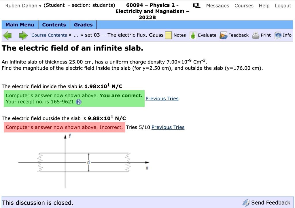 Solved The electric field of an infinite slab. An infinite | Chegg.com