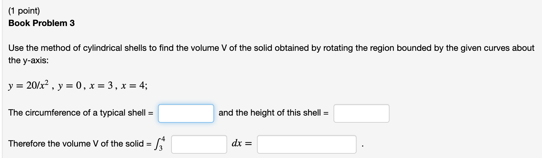 Solved (1 point) Book Problem 3 Use the method of | Chegg.com