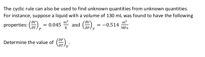 Solved The cyclic rule can also be used to find unknown | Chegg.com