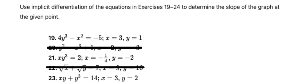 Solved Use implicit differentiation of the equations in | Chegg.com