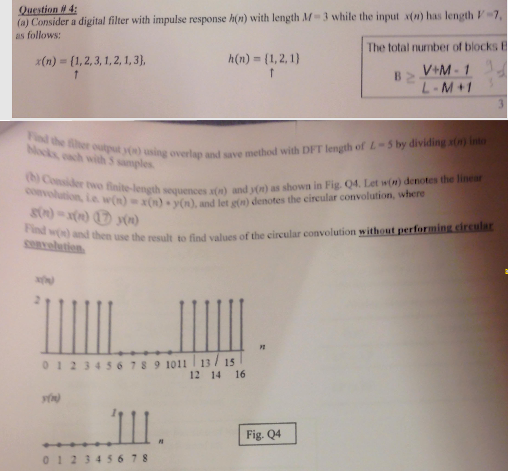 Pavike fhocr output 1(?2) ﻿using overlap and save | Chegg.com