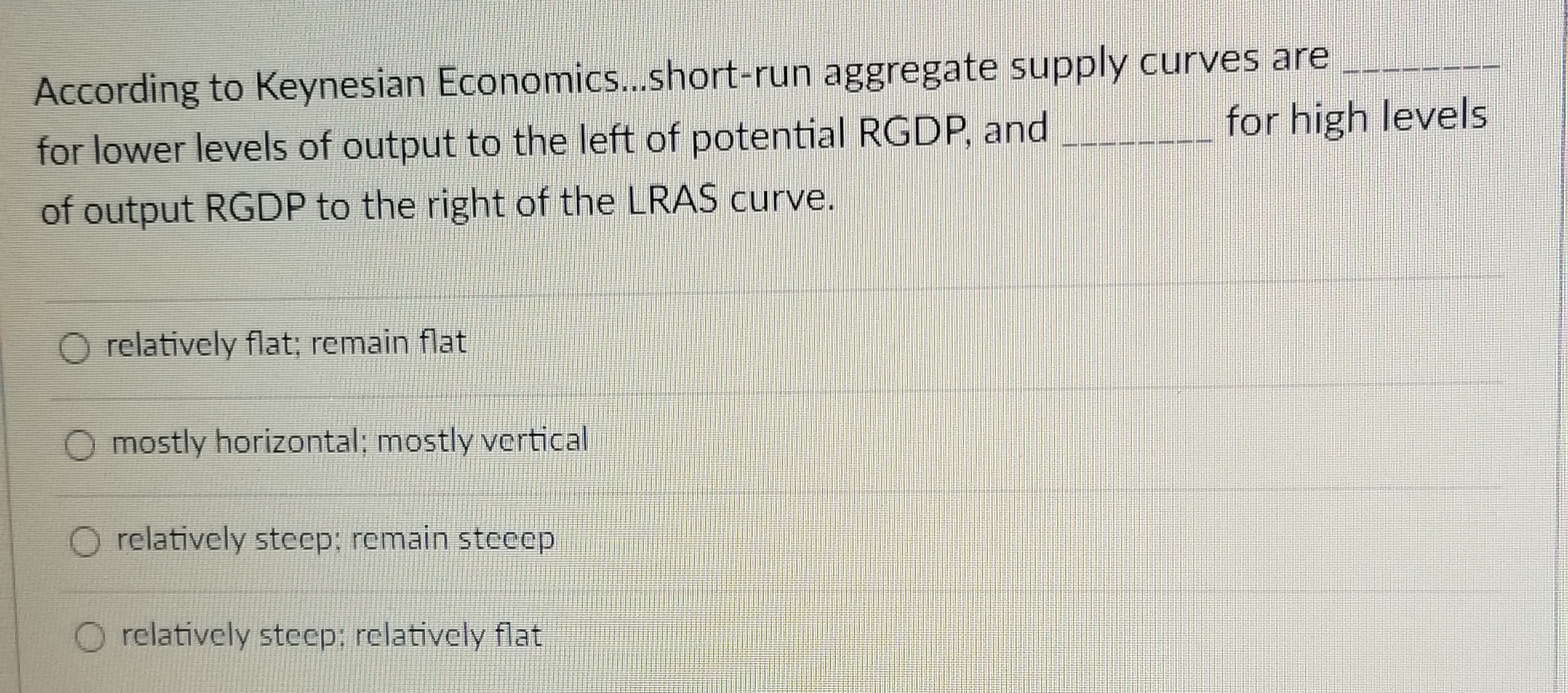 Solved According to Keynesian Economics...short-run | Chegg.com