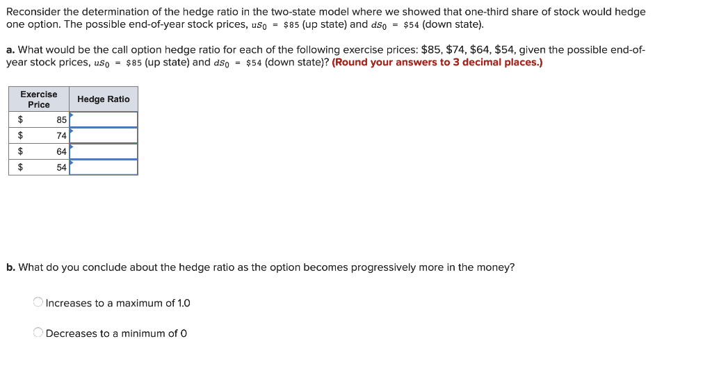 Solved Reconsider the determination of the hedge ratio in | Chegg.com