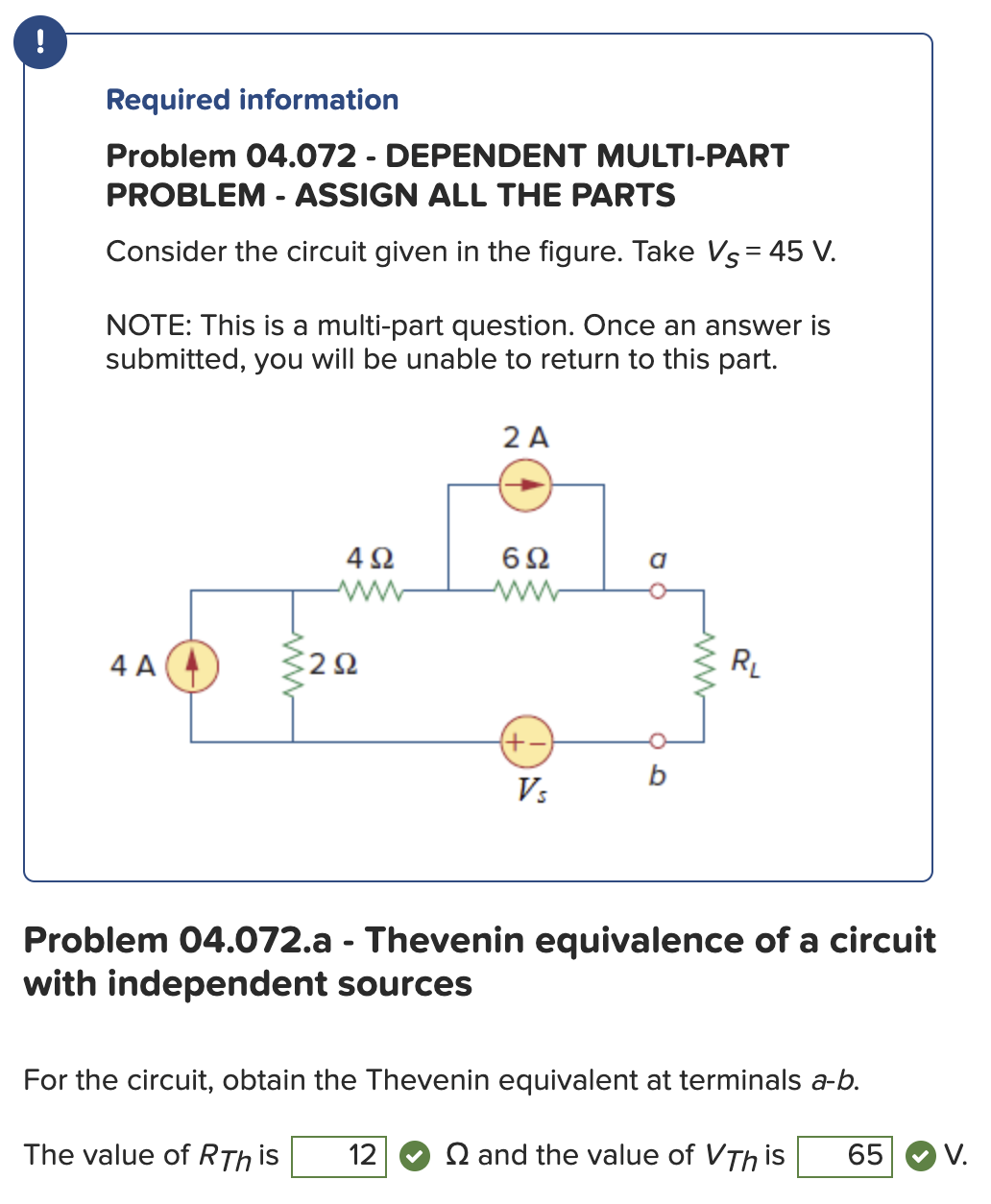 Solved \r\nCalculate the current in \\( R_{L}=8 \\Omega \\). | Chegg.com