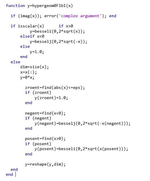 Solved Create a hypergeometric function 0F3(;a,b,c;x). The | Chegg.com