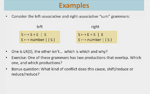 Solved Examples Consider the left-associative and | Chegg.com