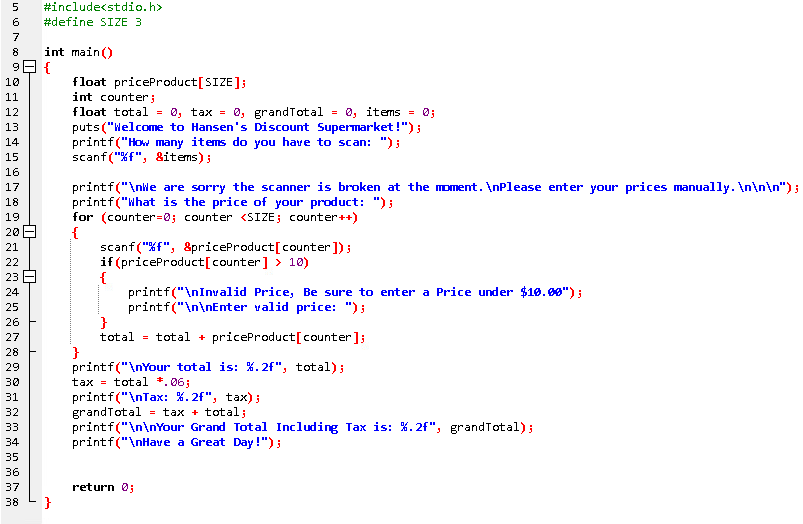Solved \r\ndefine SIZE 3 \\( \\operatorname{main}() \\) | Chegg.com