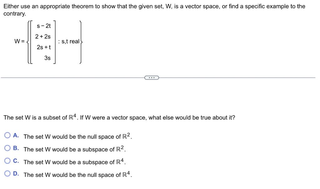 Solved Either use an appropriate theorem to show that the | Chegg.com