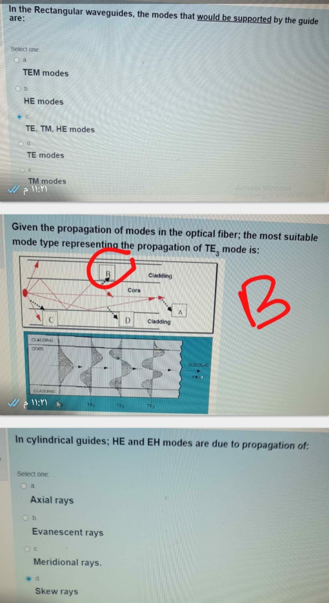 Solved In the Rectangular waveguides, the modes that would | Chegg.com