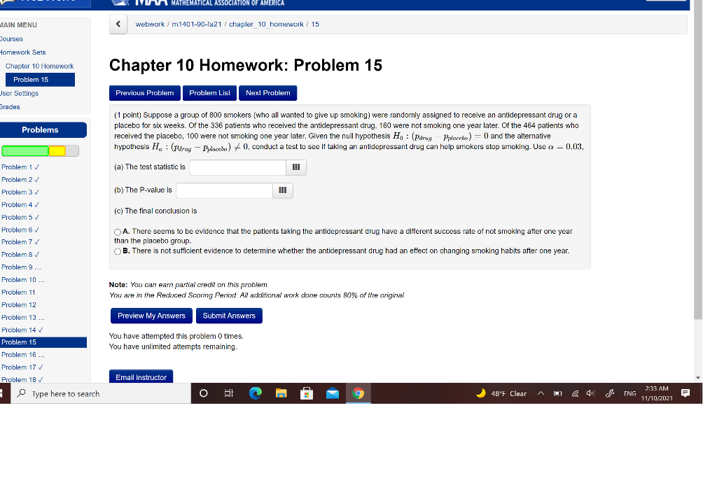 Solved work Chapter 10 Homework: Problem 12 Previous Problem | Chegg.com