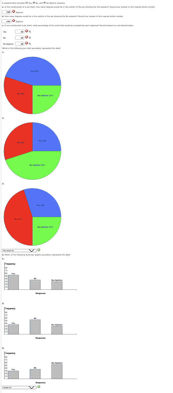 Solved a. ﻿In the construction of a pie chart, hom many | Chegg.com