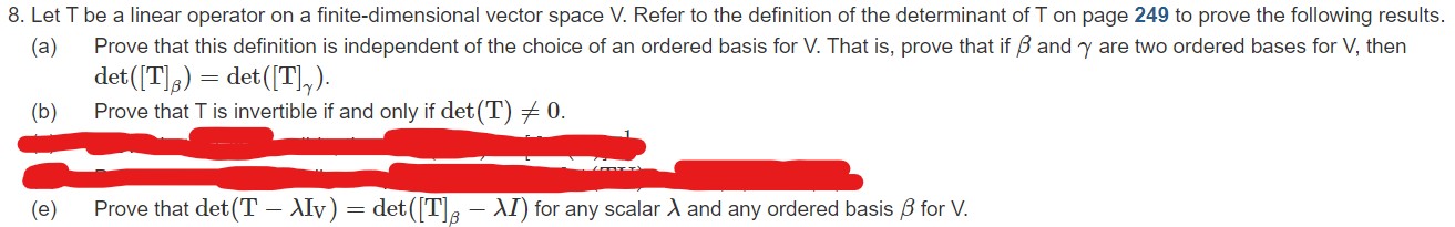 Solved 8. Let T be a linear operator on a finite-dimensional | Chegg.com