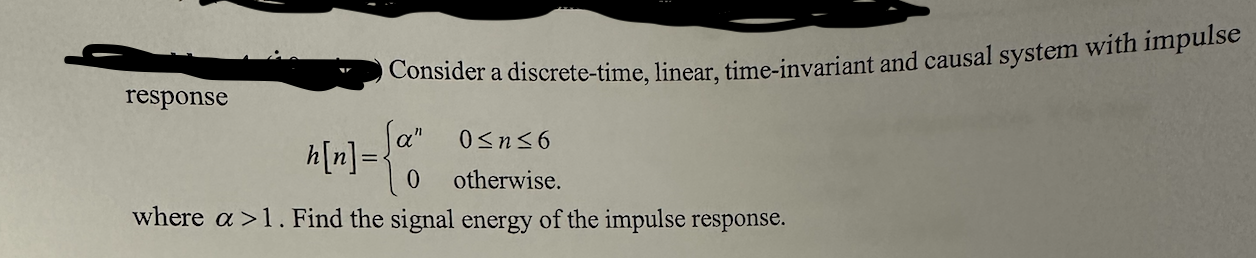 Solved Consider a discrete-time, linear, time-invariant and | Chegg.com