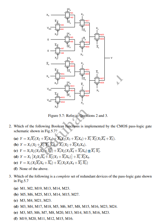 Solved Figure 5.7: Refer to Questions 2 ﻿and 3.Which of the | Chegg.com