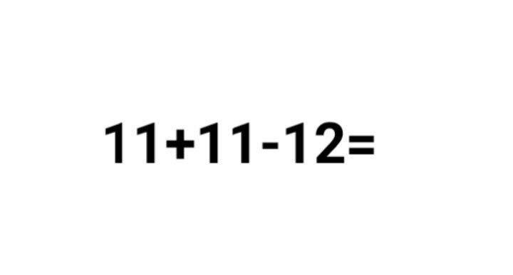 Solved 11+11-12= | Chegg.com
