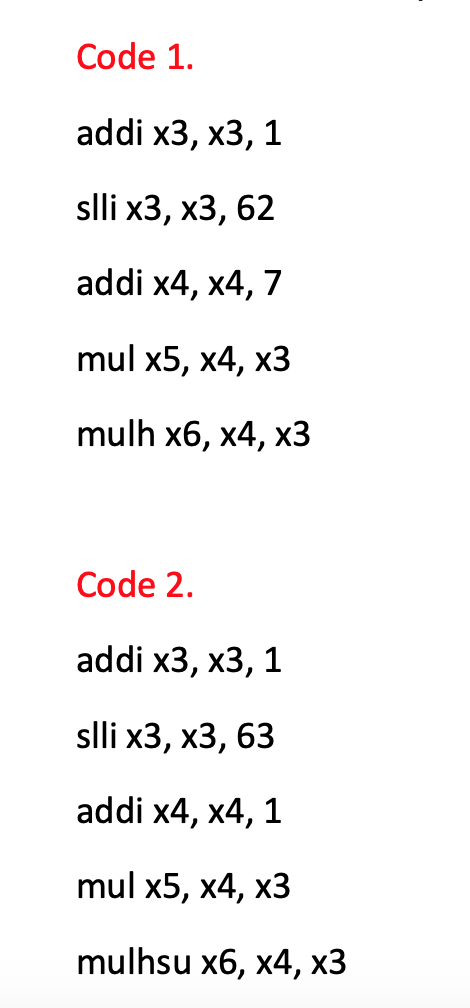 Run the following three codes separately in RARS and | Chegg.com