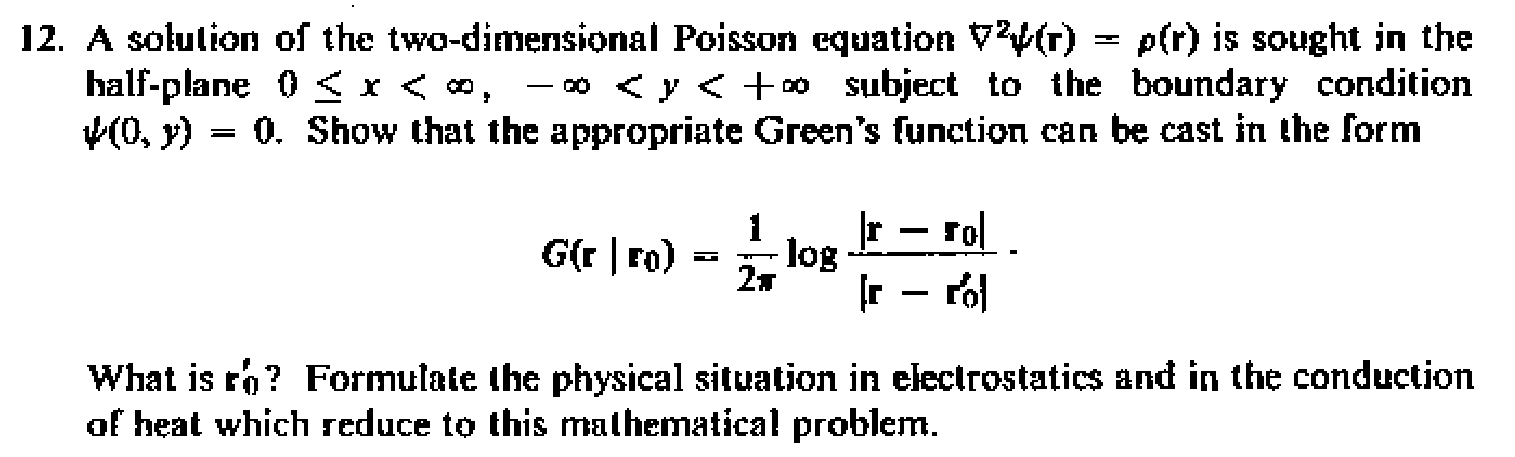 Solved T 12. A solution of the two-dimensional Poisson | Chegg.com